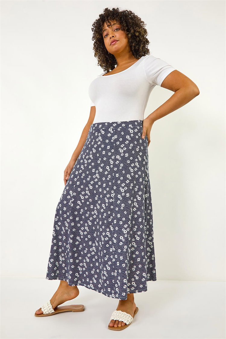 Blue Plus Size Skirts | Roman UK