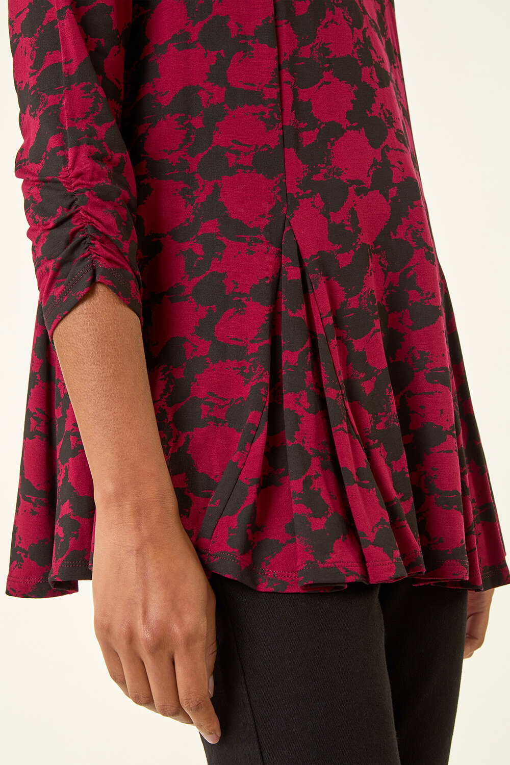 Red Printed Tunic Top | Roman UK