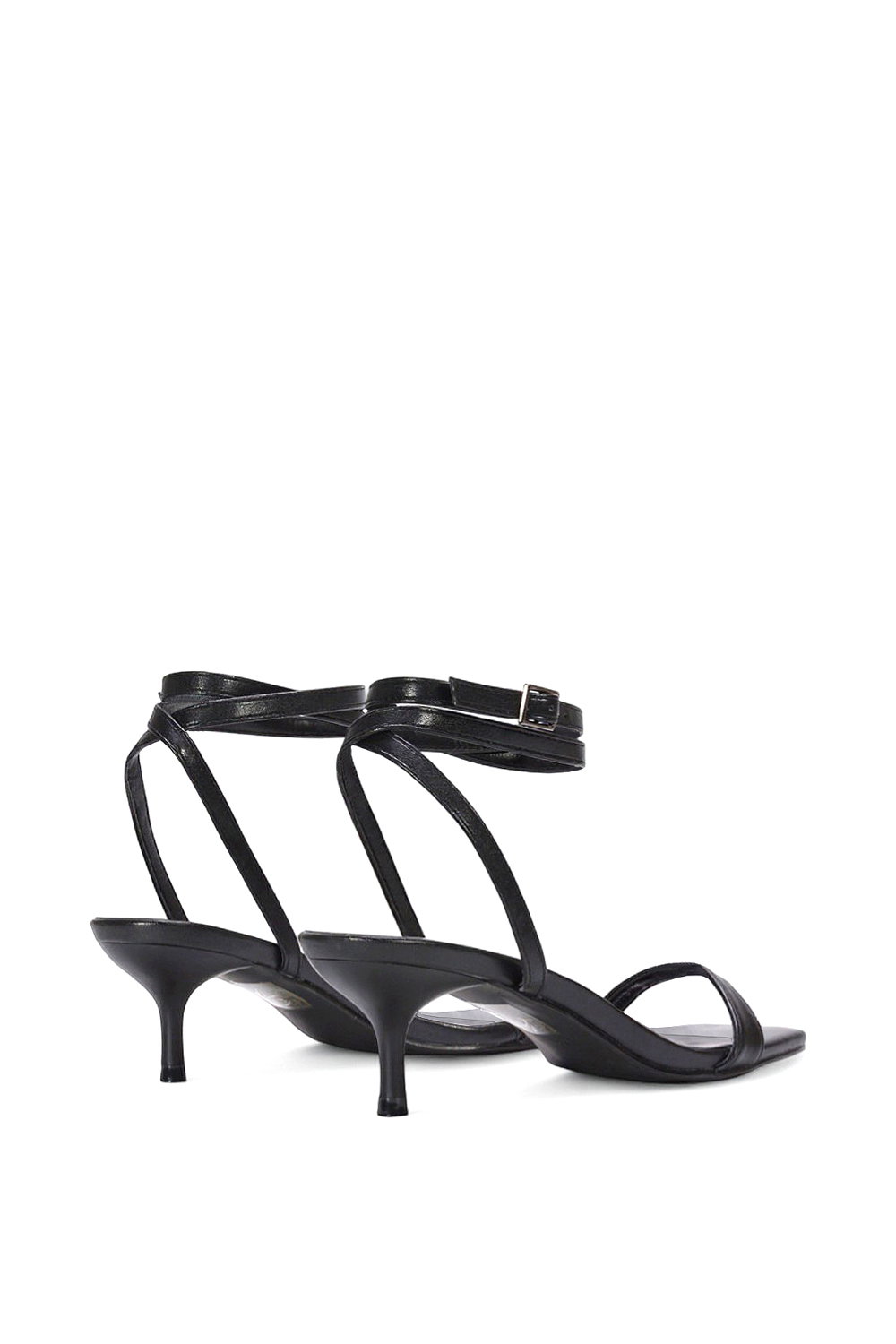 'Nikita' Strappy Low Kitten Heel Sandal Shoes