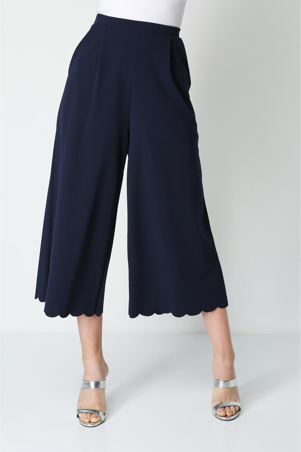Scallop Hem Culottes