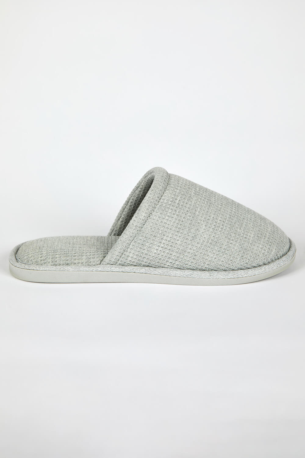 Grey Waffle Mule Slipper | Roman UK