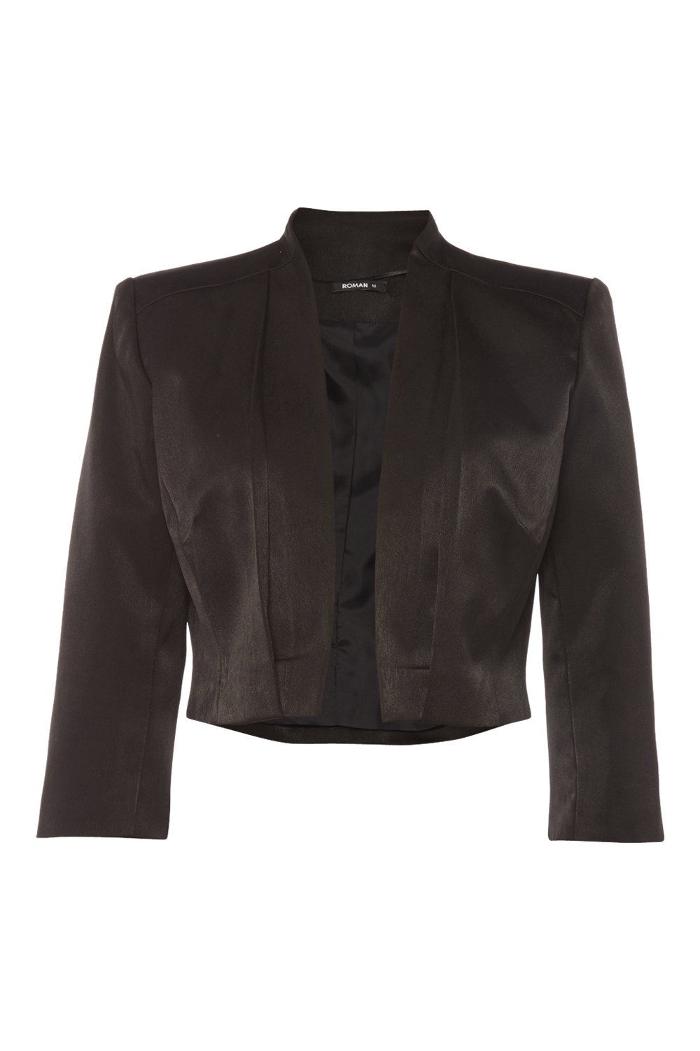 Formal Cropped Jacket in Black - Roman Originals UK