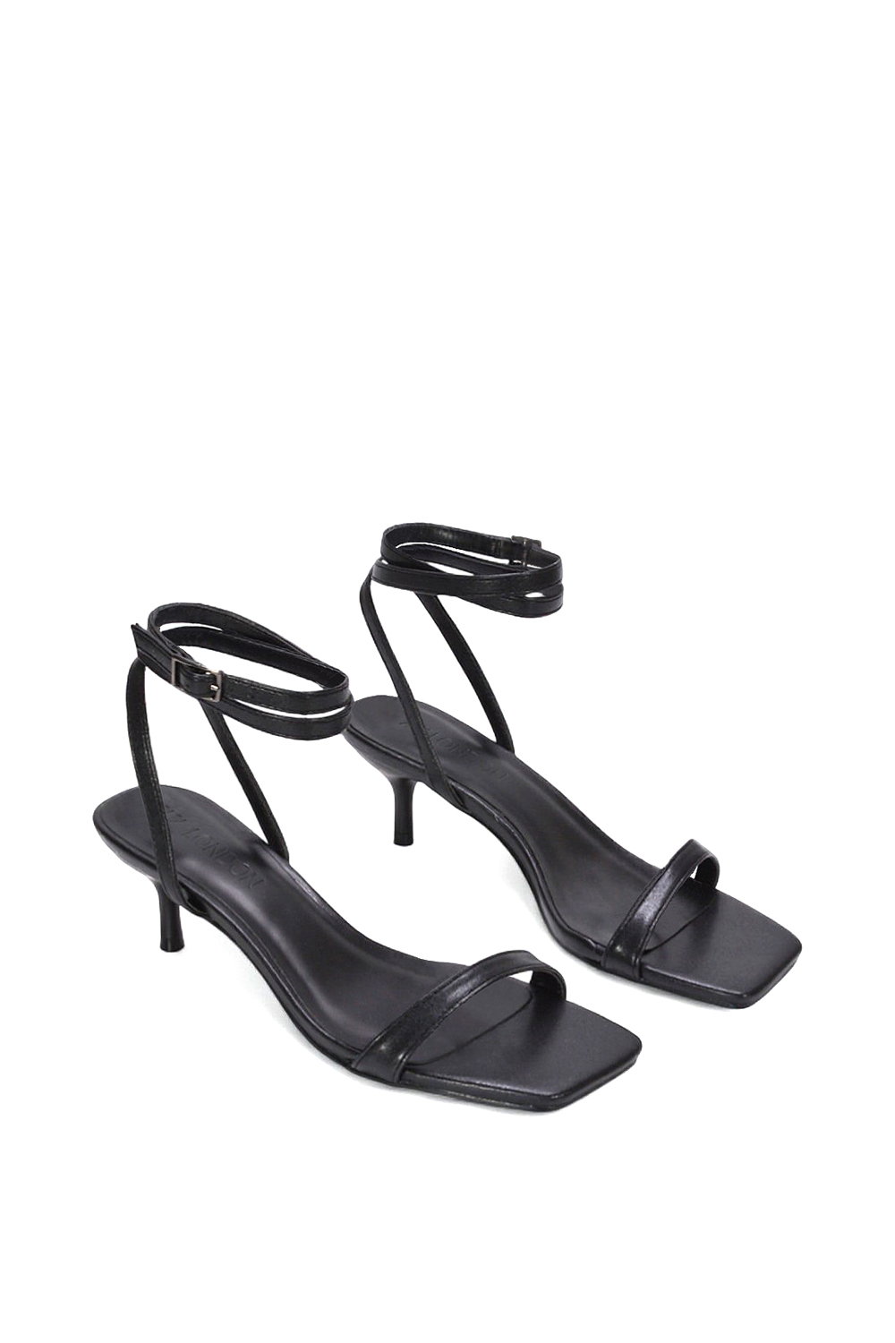 'Nikita' Strappy Low Kitten Heel Sandal Shoes