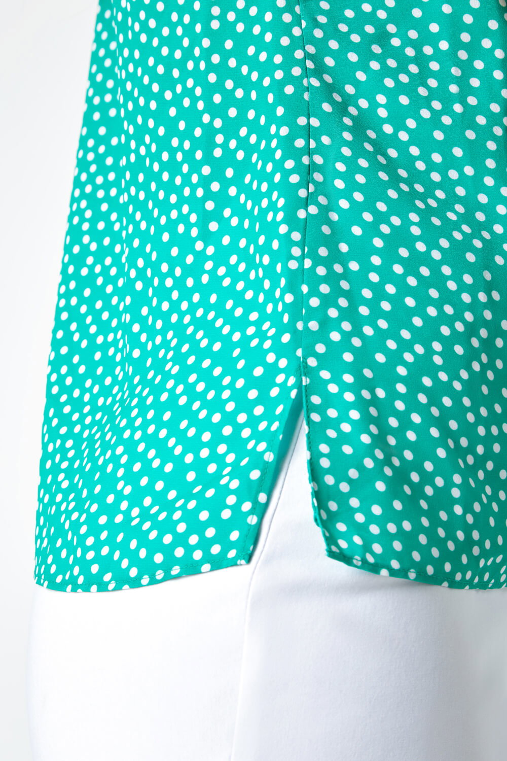 Green Polka Dot Print Cami Top | Roman UK