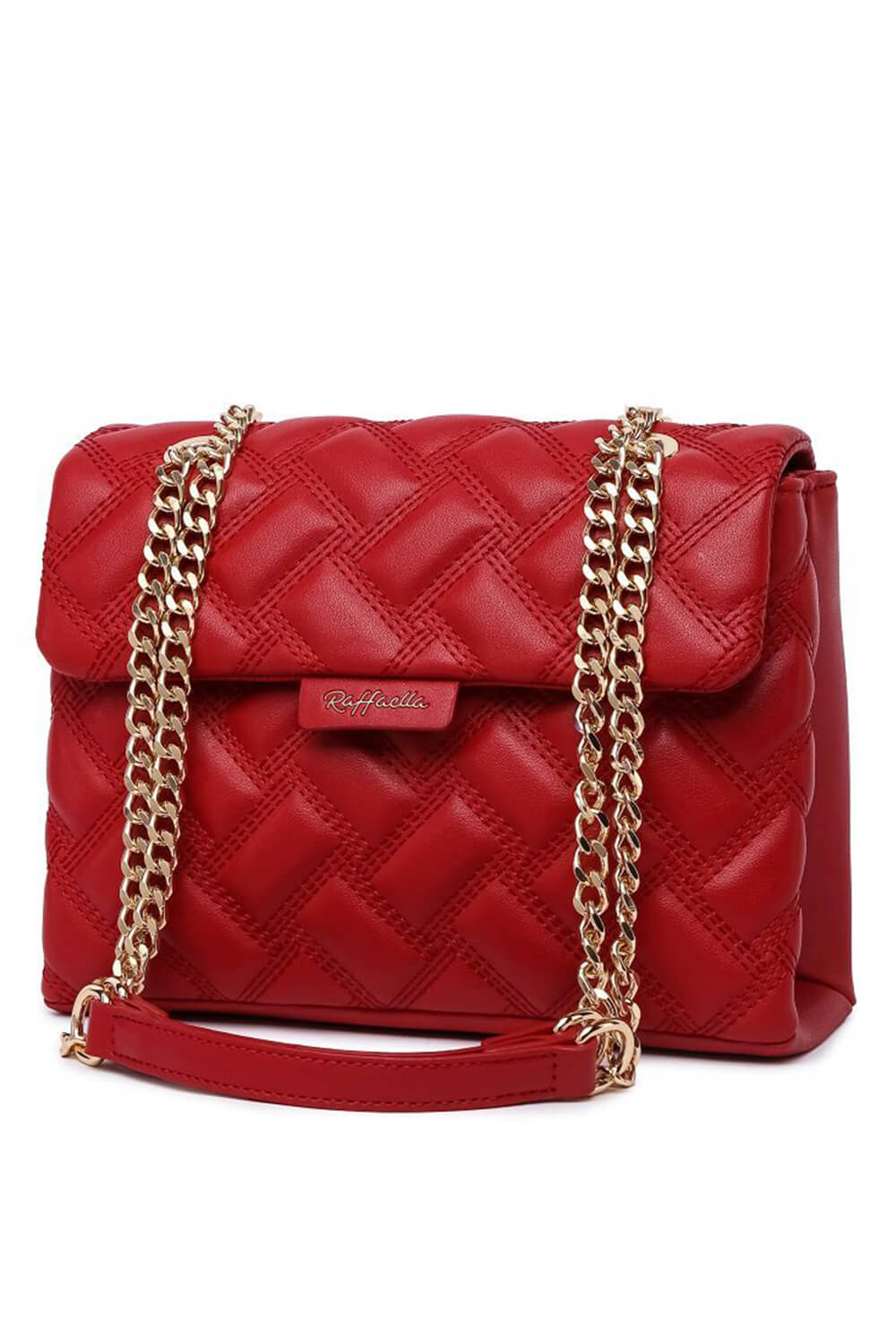 Red Quilted Chain Bag | Roman UK