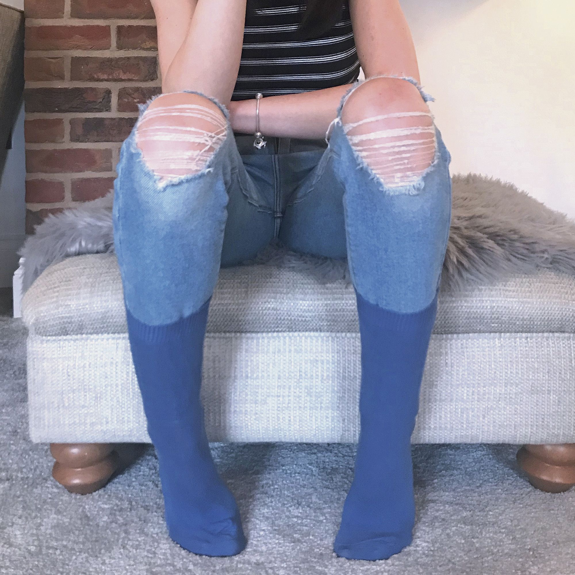 6 Pairs Ladies Plain Cotton Rich Dress Socks