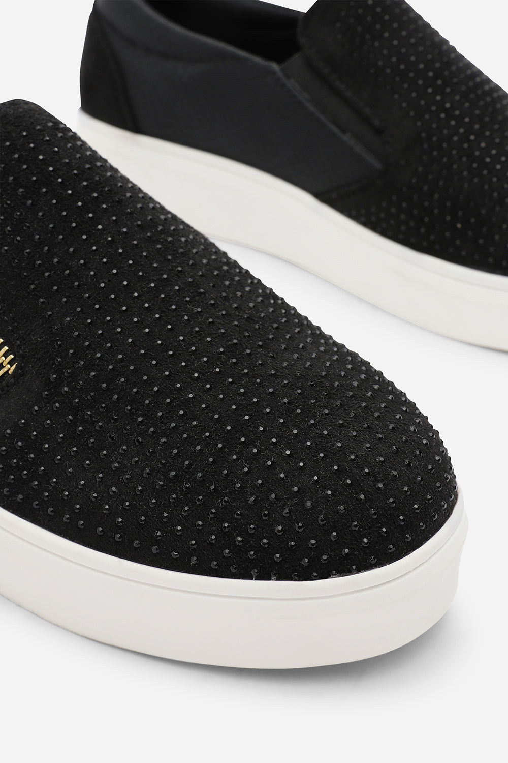 'Galia' Zip Detail Trainer with Diamante Toe