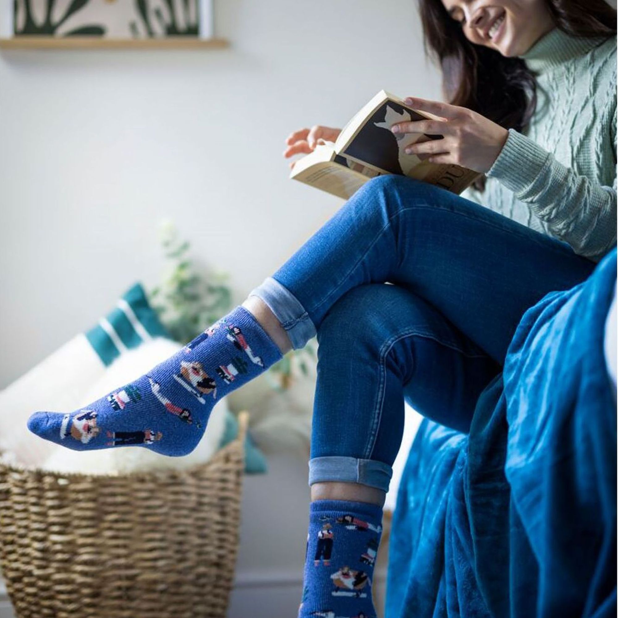 Wo's Novelty Fleece-Lined Thermal Hobby Socks for Winter