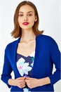 Cropped Knitted Shrug in Blue - Roman Originals UK