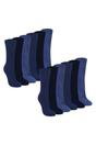 Ladies 12 Pack 100% Cotton Soft Breathable Socks