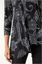 Blue Paisley Print Stretch Tunic | Roman UK