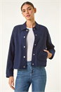 Navy Patch Pocket Jacket | Roman UK